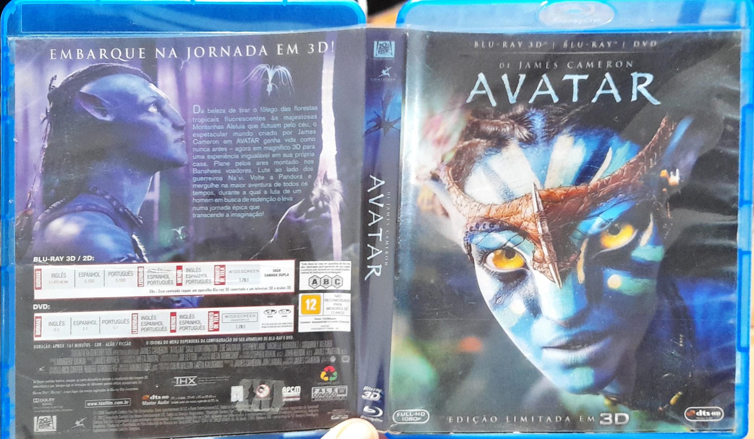 DVD Original Avatar Blu Ray 3D - Higino Cultural